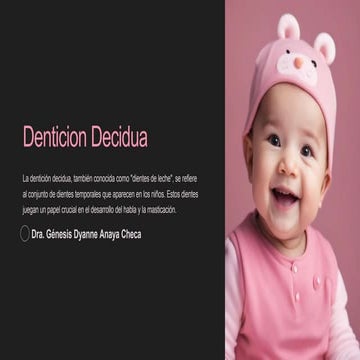 Denticion decidua | PPTX