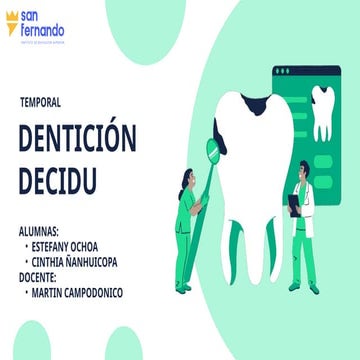 DENTICION DECIDU DE NEONATOS - SALUD BUCAL | PPTX