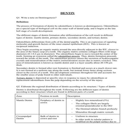Histology of dentin | PPT
