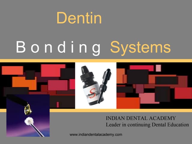 DENTIN BONDING AGENTS | PPT