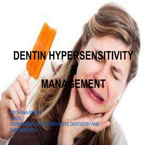 Dentin hypersensitivity | PPTX