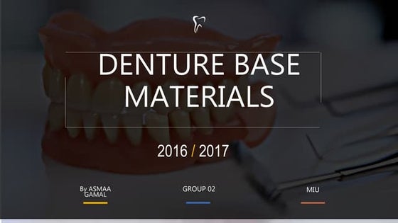 Denture Bases used in complete dentures. | PPT | Dental Health ...