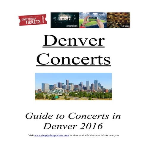 Denver Concert Guide For 2016 | PDF