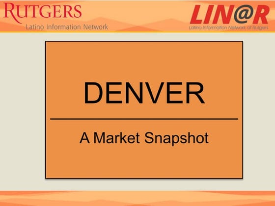 Denver Market Profile | PPT