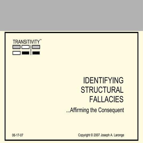 Denying The Antecedent 4 | PDF