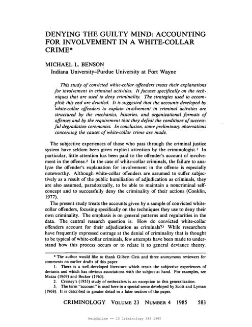 Application of learning theory to serial murder | PDF | True Crime | Genres