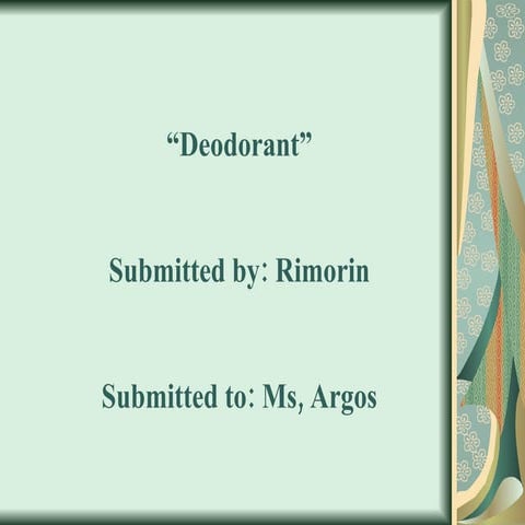 Deodorant | PPT
