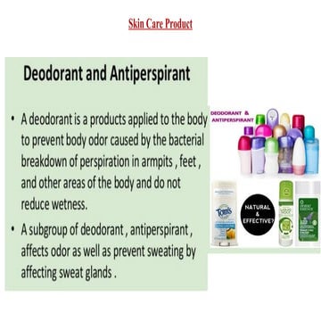 deodrants general, uses ingredients .pptx