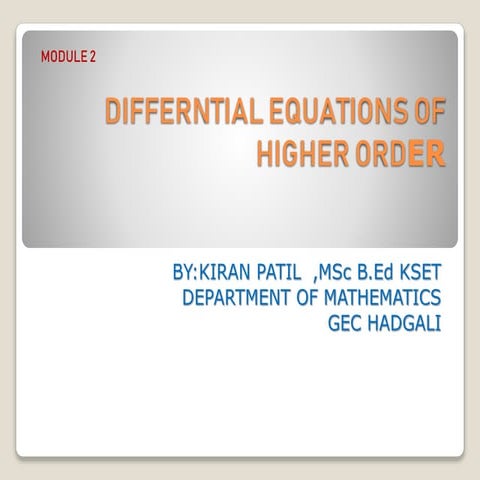 DE of Higher order.pptx