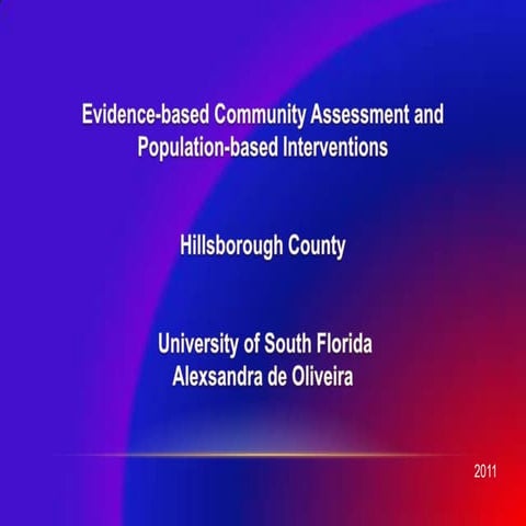 Community Based Intervention | PPTX