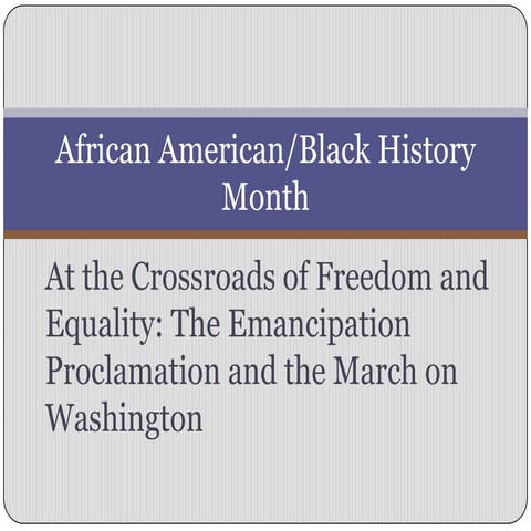 African American/Black History Month Presentation | PPT