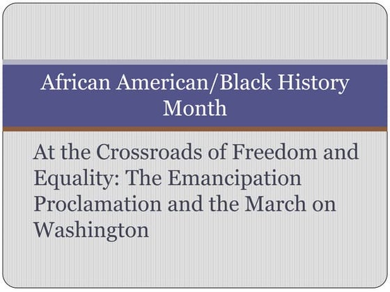 Black History Month Presentation | PPT | Crime & Harmful Acts to Individuals, Society & Human ...