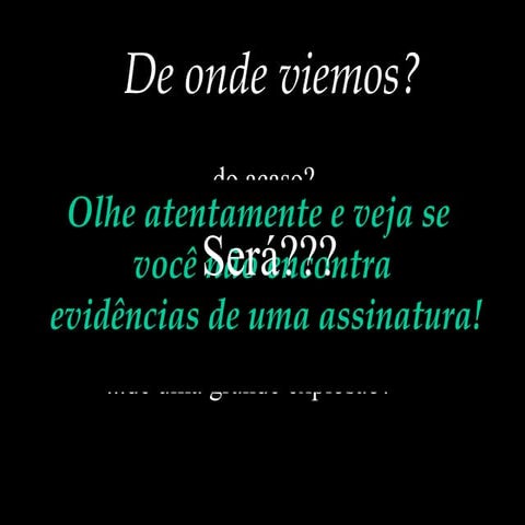 De onde viemos | PPT