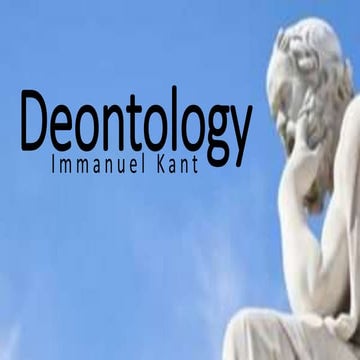 LESSON 3 - ETHICS : DEONTOLOGICAL ETHICS | PPTX