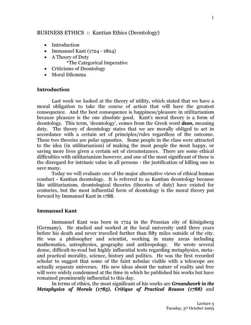 Emmanuel Kant Ethics | PPTX | Buddhism | Religion & Spirituality