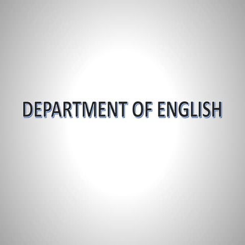Department of-english-2018-19 | PPTX