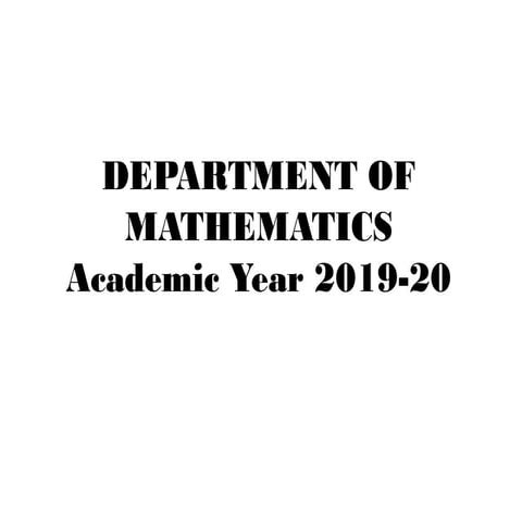 Department Action Plan for the year - 2019-20.pptx