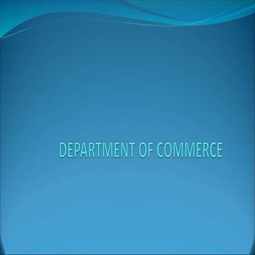 department of commerce - ppt.ppt | Undergraduate Education | College ...
