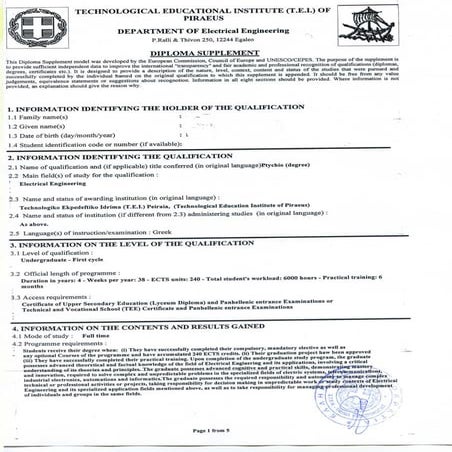 Department of electrical engineering | PDF