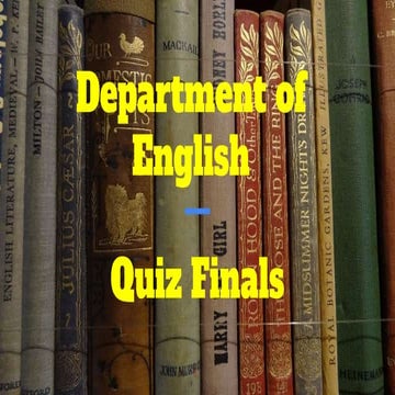 ENGLISH QUIZ 2019 | PPTX