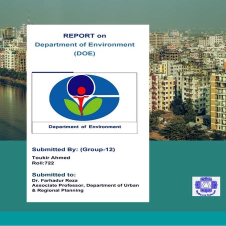 Department of environment(DOE),Bangladesh | PDF