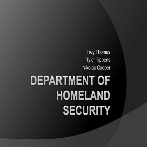 Department Of Homeland Security | PPTX