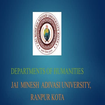 DEPARTMENT OF HUMANITIES..............pptx