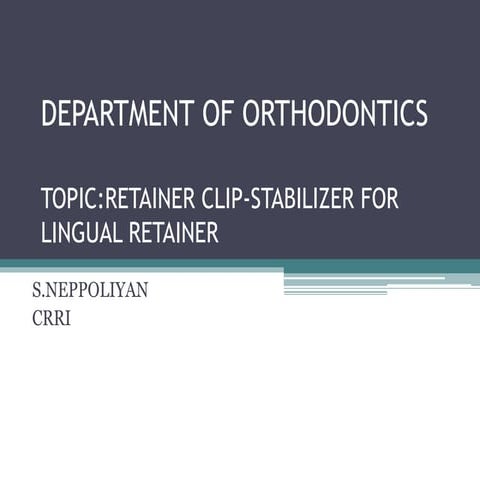 retainer clip | PPTX