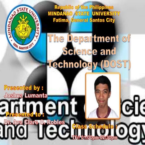 Department of science and technology | PPTX