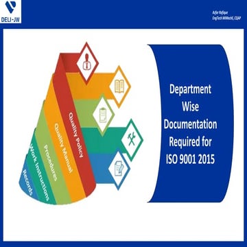 Department Wise Documentation Required for ISO 9001: 2015 | PDF