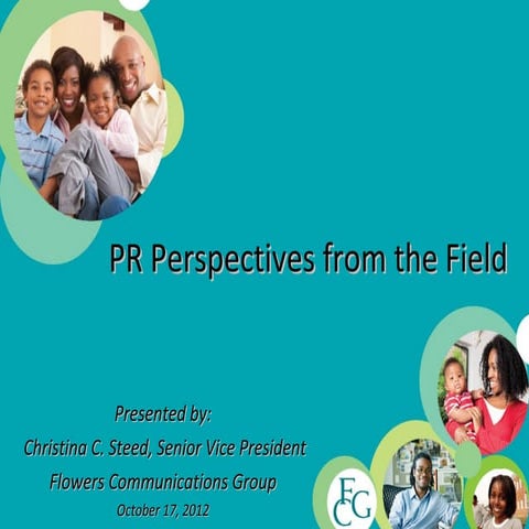PR Perspectives from the Field | PPT