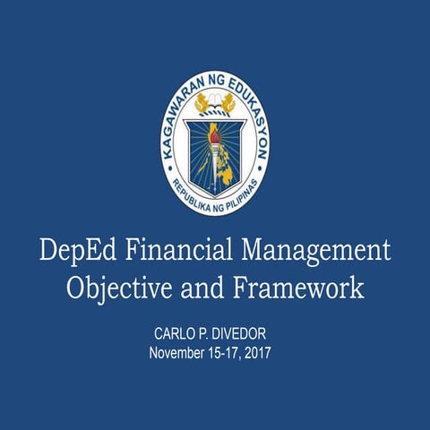 Dep ed financial management framework | PPTX