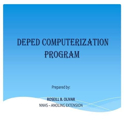 Dep ed computerization program | PPT