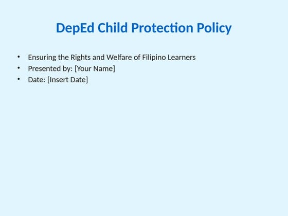 CPC FUNCTIONALITY TOOL deped protection policy | PDF | Professional ...