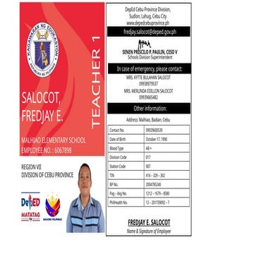 DepED ID For TeachersSSSSSSSSSSSSSSSSSSS | PPTX