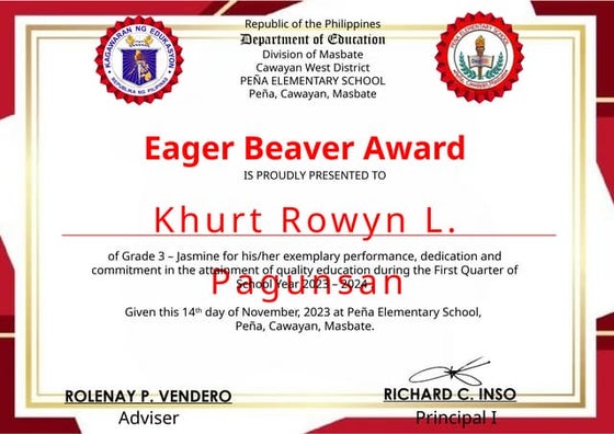 Certificate of appreciation, with signature, to print | PDF