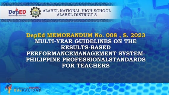 PMES Orientation.pptx INTERIM GUIDELINES FOR THE DEPARTMENT OF EDUCATION PERFORMANCE MANAGEMENT ...