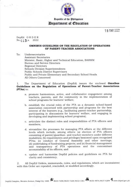 DISSEMINATION-OF-DEPED-ORDER-NO.-43-S.-2022-OMNIBUS-TRAVEL-GUIDELINES-FOR-ALL-PERSONNEL-OF-THE ...