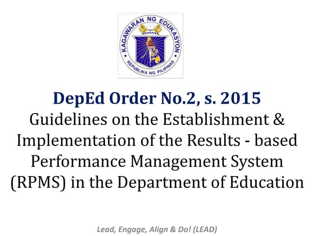 _deped_order_no._2_rpms RPMS of All teachers | PPTX