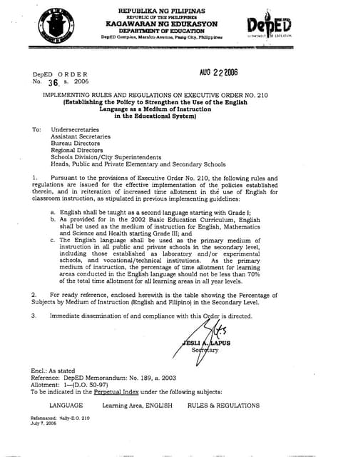 Policy Guidelines on Awards and Recognition | PPTX | Educational ...