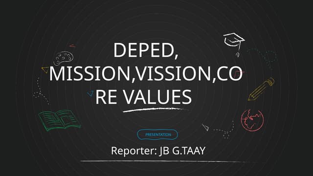 DepEd's New Vision, Mission and Core Values | PPTX