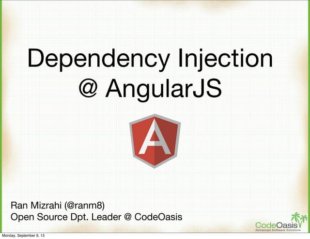 Dependency Injection Angularjs Ppt