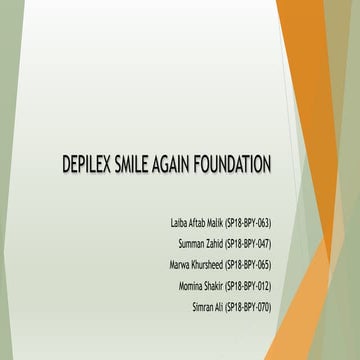 Depilex smile again foundation | PPTX