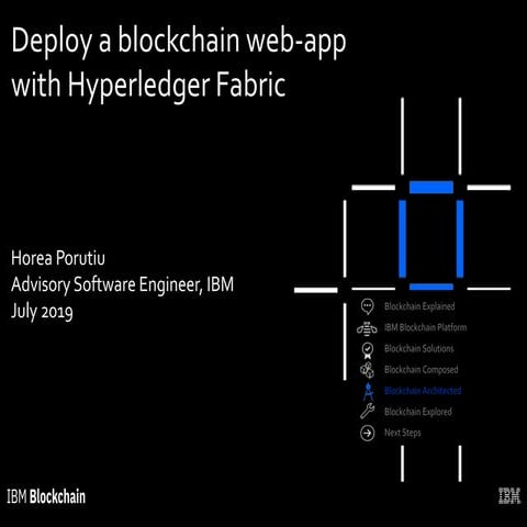 Deploy A Blockchain Web App With Hyperledger Fabric 14 Concepts And Code Ppt 