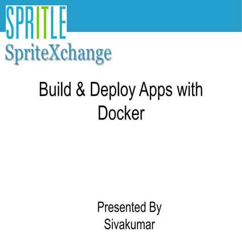 Build and Run application with Docker | PPT