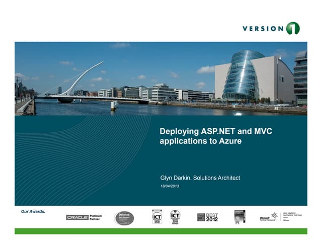 Deploying And Mvc Applications To Azure Ppt