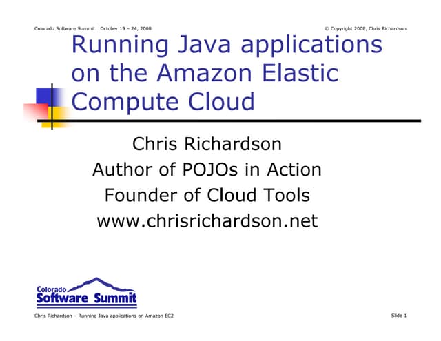 Deploying Java Applicationson Ec2 | PPT Deploying Java Applicationson Ec2 | PPT