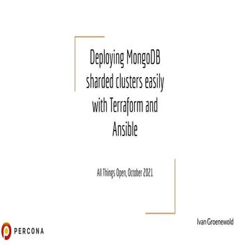 Deploying Mongodb Sharded Clusters Easily With Terraform And Ansible Pdf