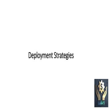 Deployment Strategies Ppt