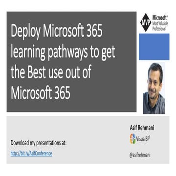 Introduction to microsoft 365 learning pathways | PPTX
